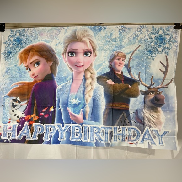 no brand | Party Supplies | Frozen Happy Birthday Backdrop Banner 3x5ft ...